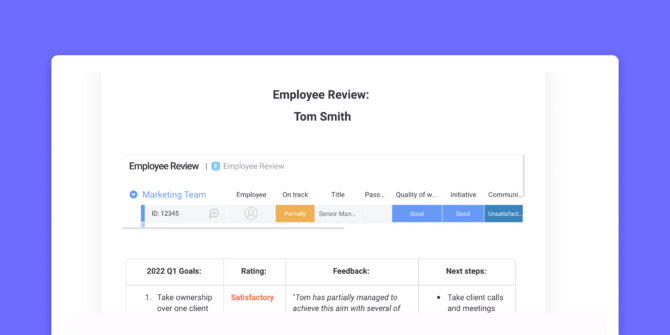 18 Best Performance Review Templates For Managers