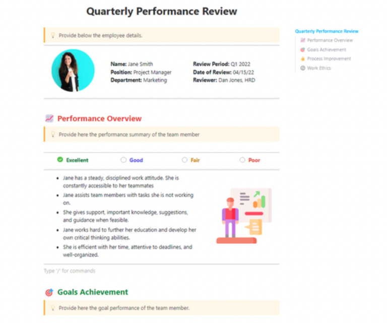 18 Best Performance Review Templates For Managers